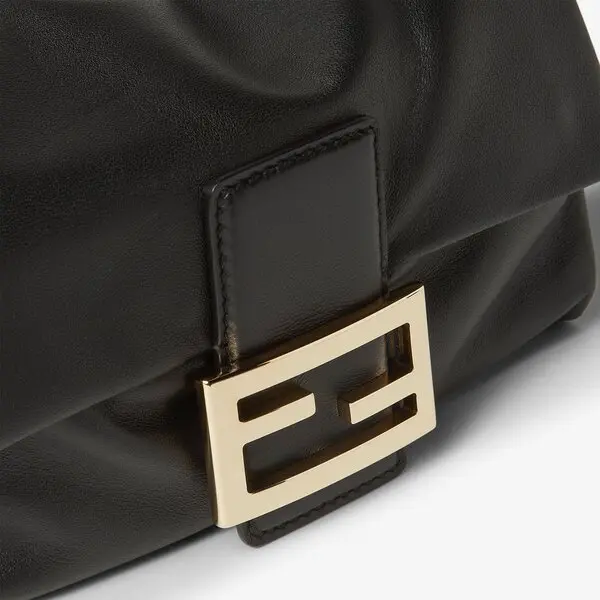 Fendi Baguette® Soft Mini Bag In Black Nappa Leather